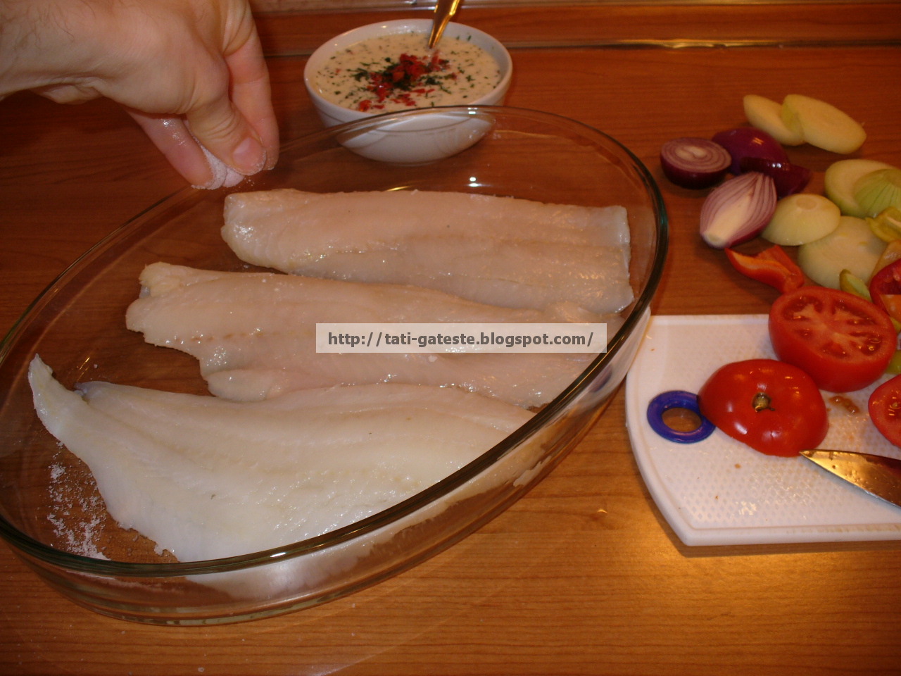 Tati-gateste!: "Cod" la cuptor cu legume la gratar