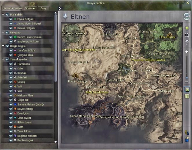 AİON TURKEY: Elyos Haritaları -ELTNEN- (Elyosses Maps)