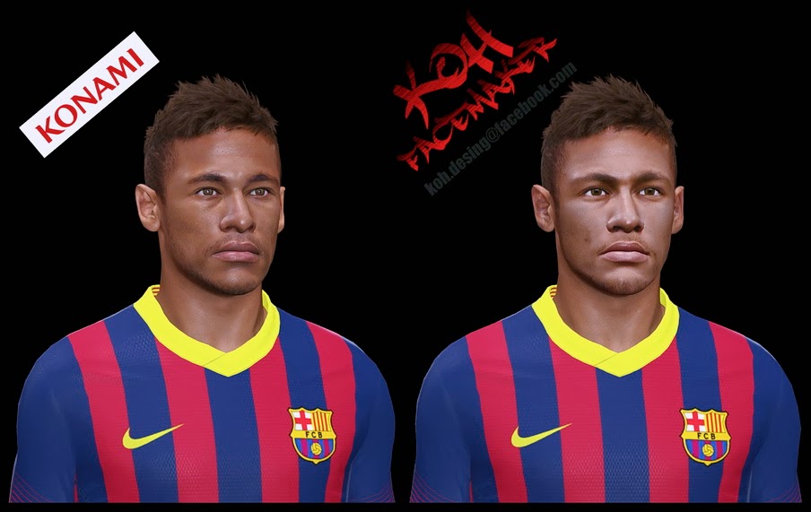 pes-modif: PES 2014 Neymar Face by KOH