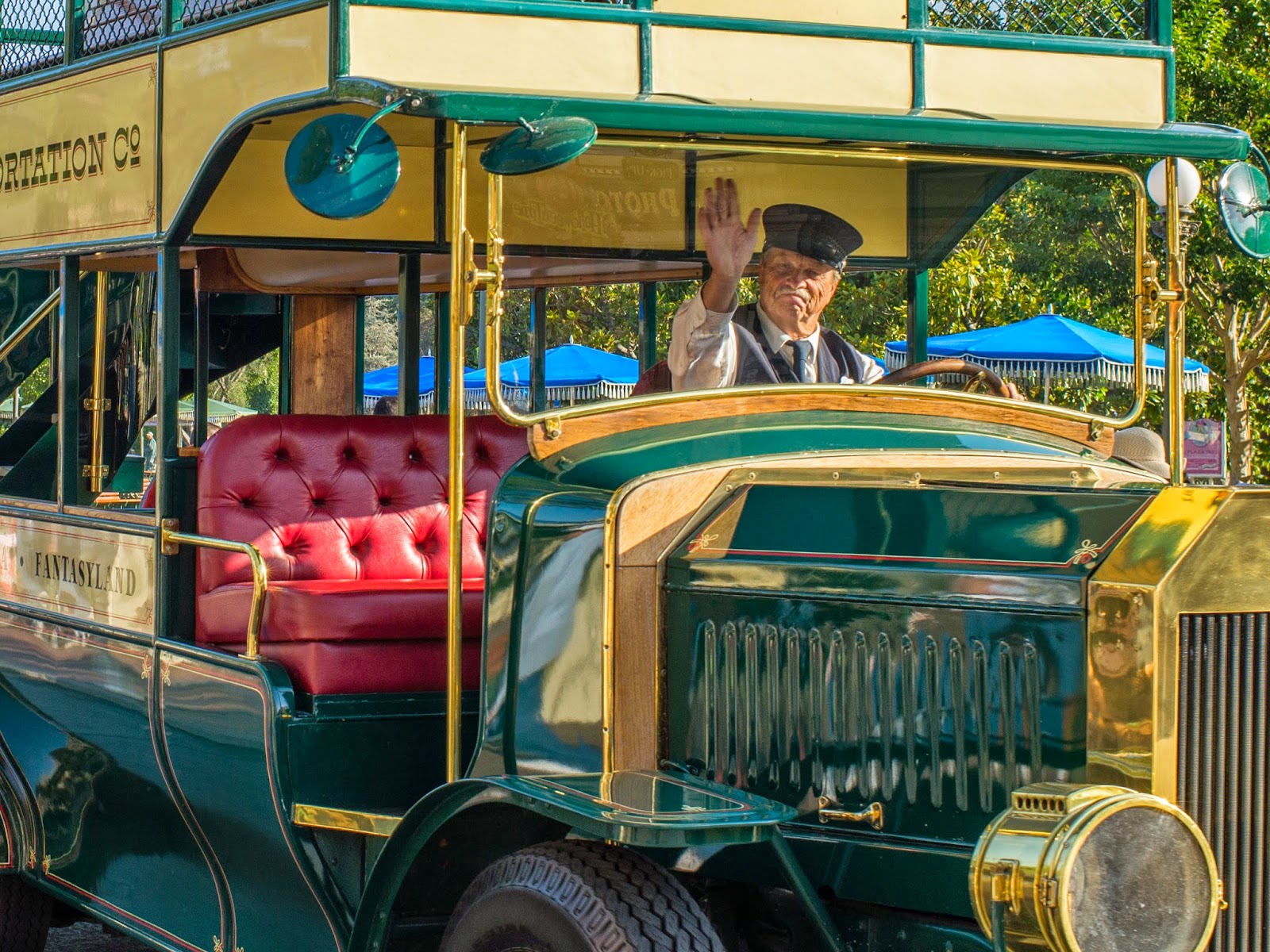 MickeyPhotos: The Disneyland Double Decker Bus on Main Street USA