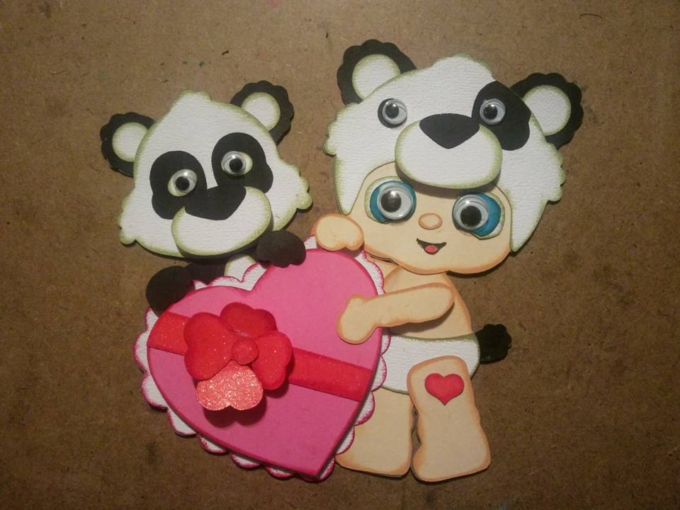 Donette Scraps: Kadoodle Bug Designs Lil Koodles - Valentine Panda Baby