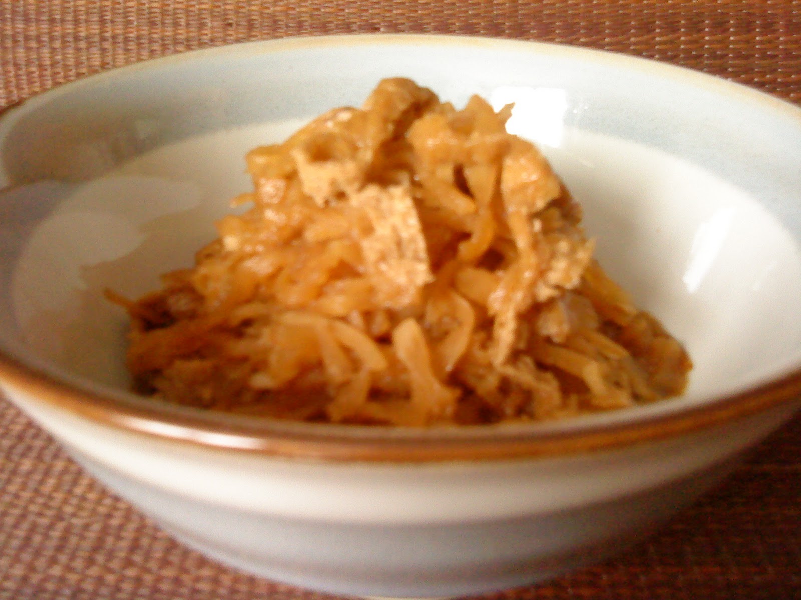 Oishii Sunday Chocoleto: Kiriboshi-daikon (nabo seco)