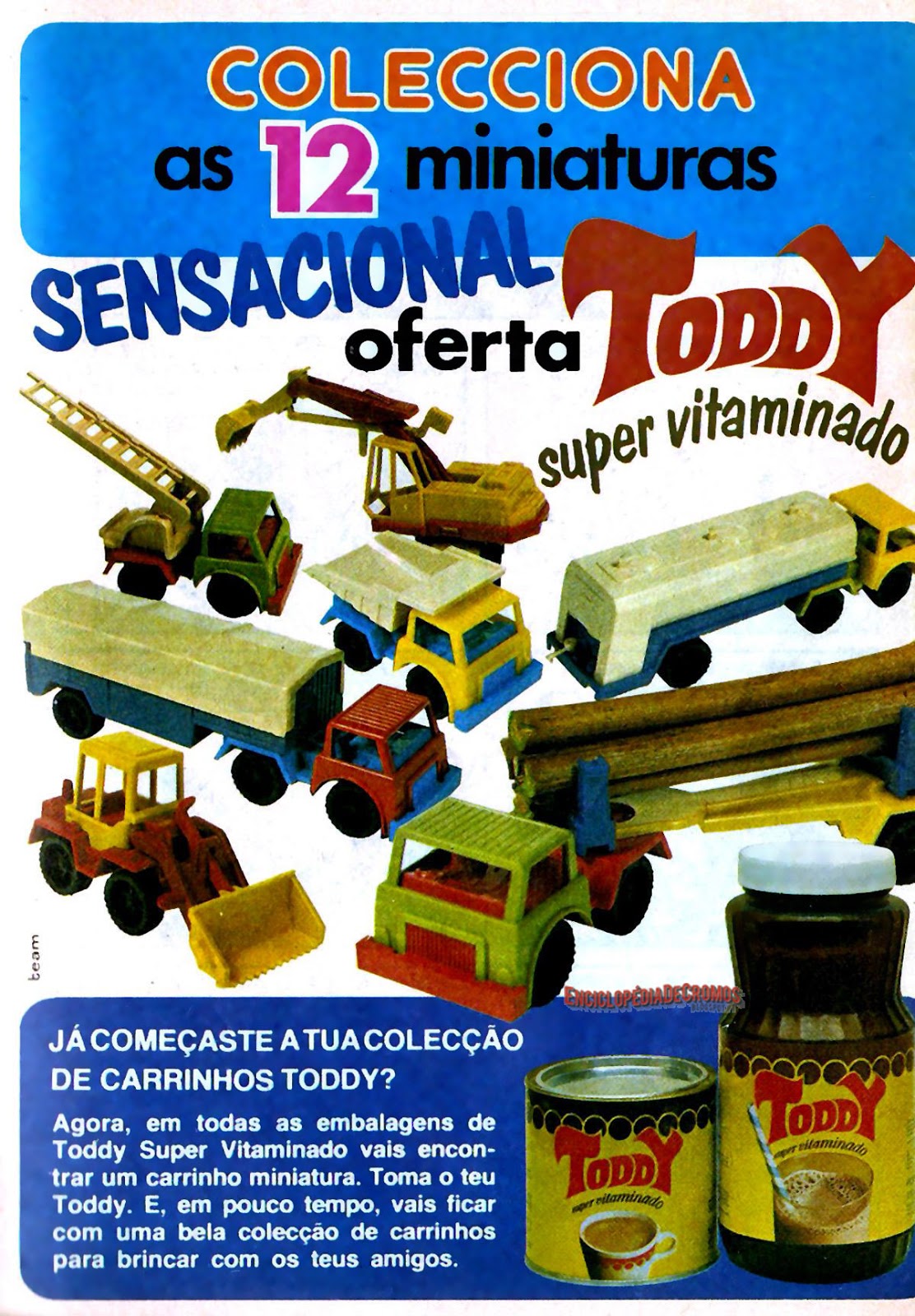 Enciclopédia de Cromos: Carrinhos Toddy (1984)