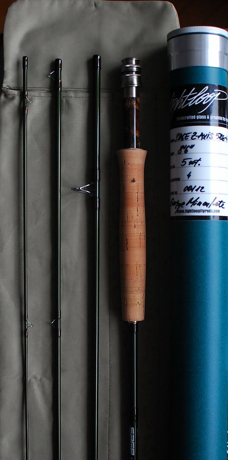 Handcrafted graphite and fiberglass fly rods: Sage Z-Axis 586-4