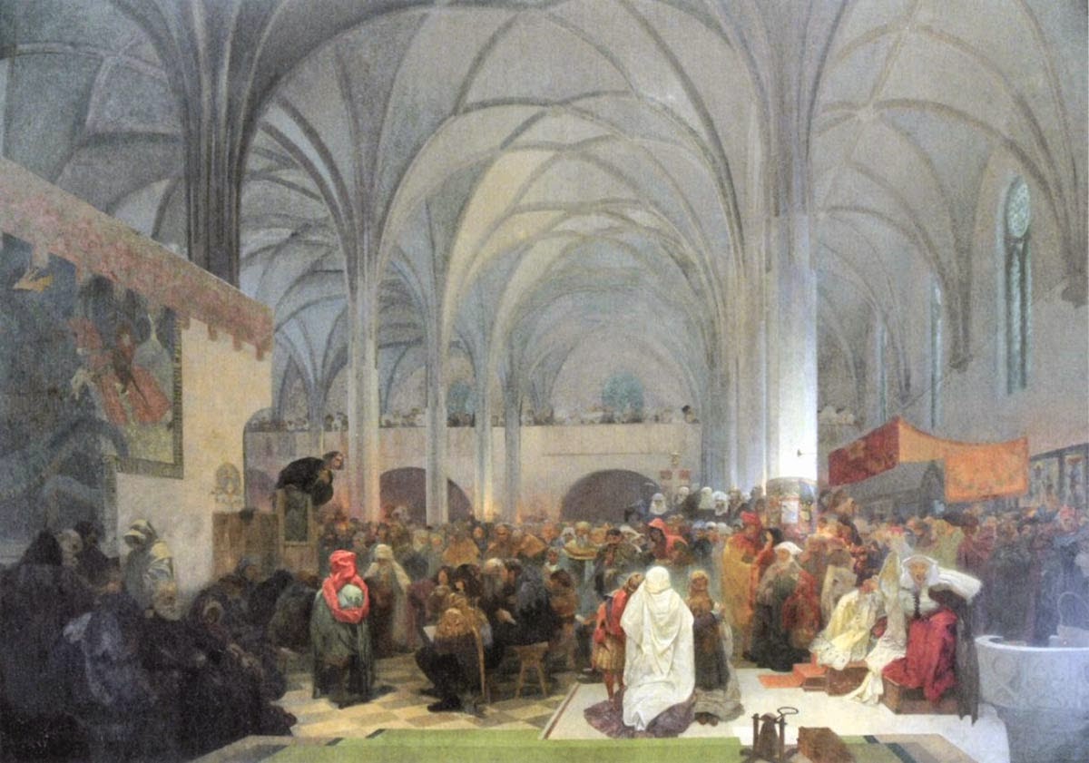 Master Jan Hus Preaching At The Bethlehem Chapel