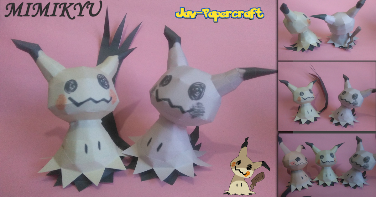 Ninjatoes' papercraft weblog: papercraft Pokémon Mimikyu