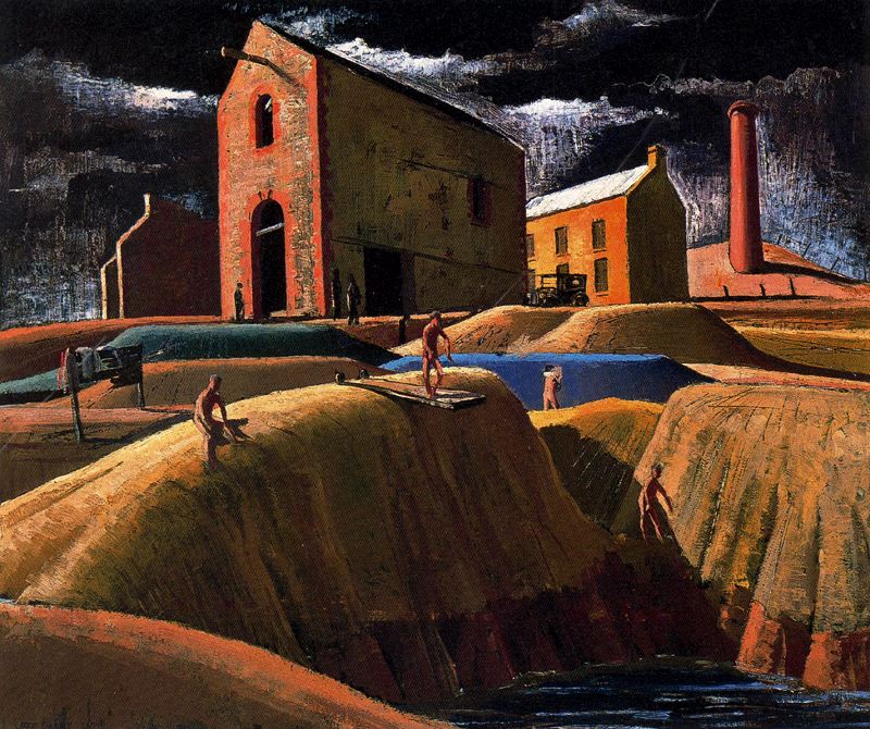 Painting of Jeffrey Smart artist, Jeffrey Smart paintings