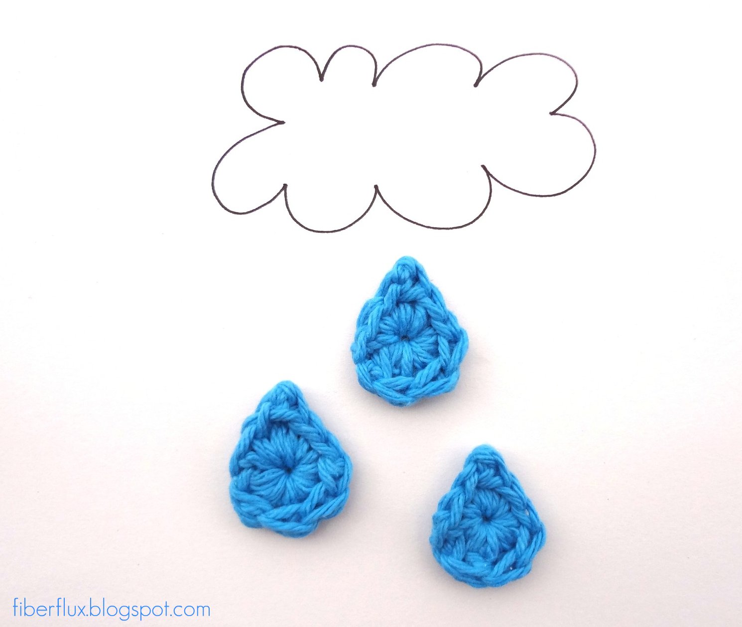 Fiber Flux: Free Crochet Pattern...Little Raindrops