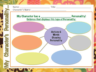 Classroom Freebies Too: Character Personality Bubble Map