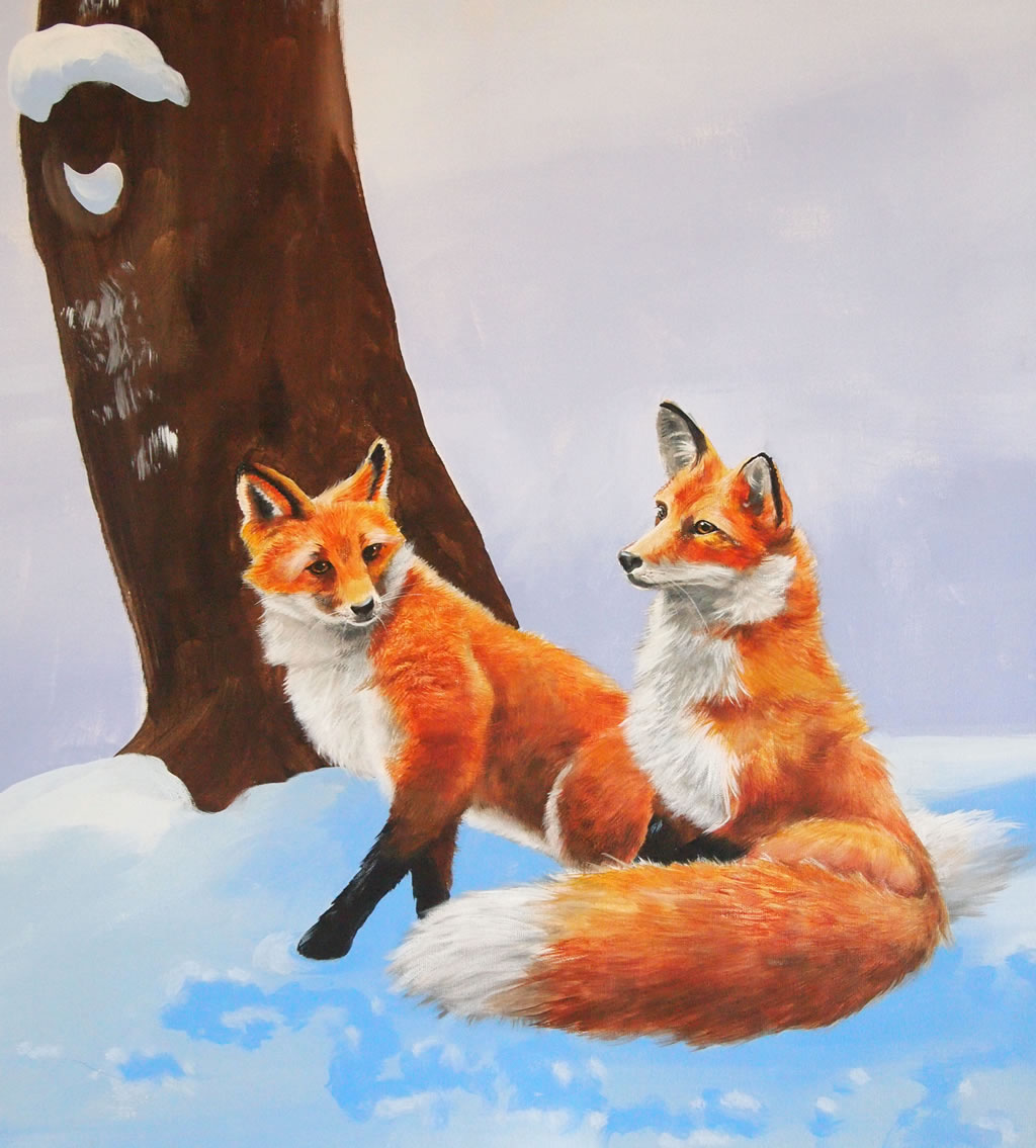 Kaaren's Art and Author Blog: The Foxes