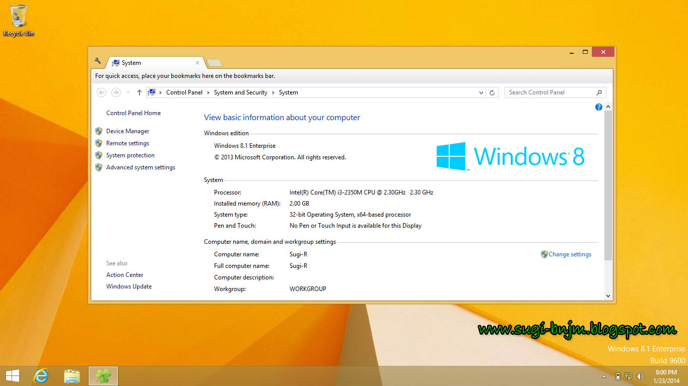 windows 8.1: Windows 8.1 Enterprise RTM x86 - x64 Full Activator