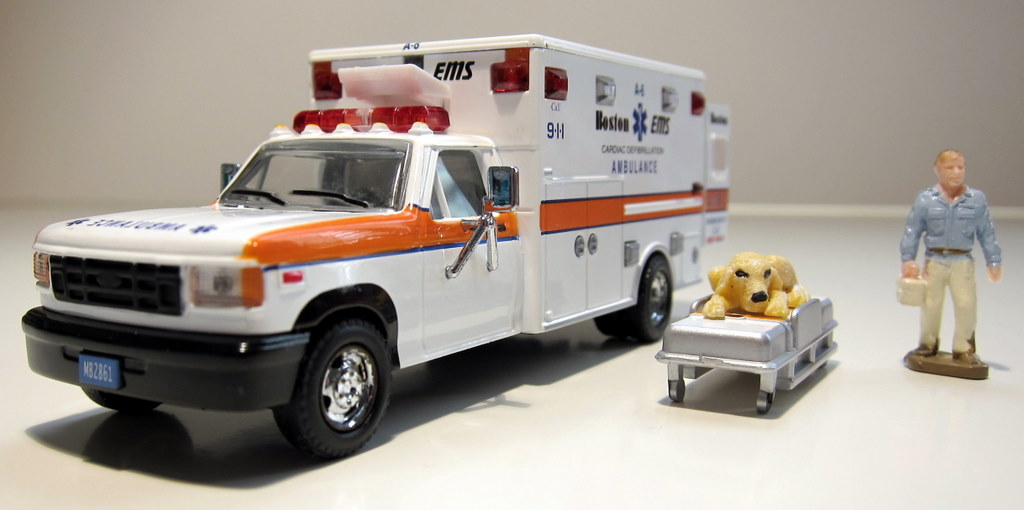 My Code 3 Diecast Fire Truck Collection: Ford F-350 Boston EMS #6 12105