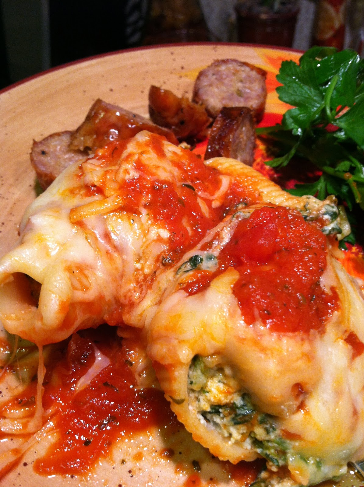 Dream Home Cooking Girl: My Italian-Stuffed Shells...simple & Delicious :)