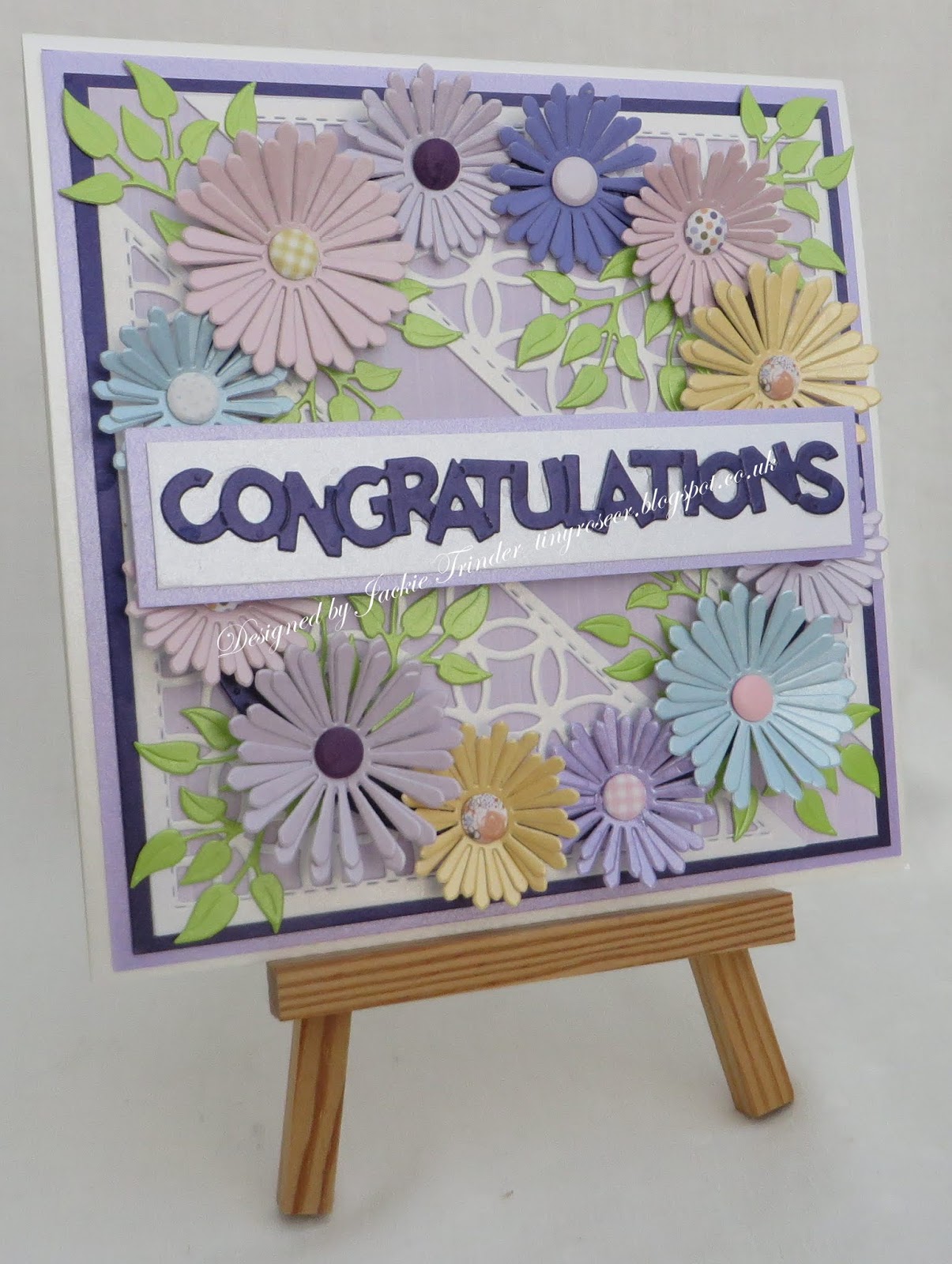 Tinyrose's Craft Room: Floral Congratulations Card