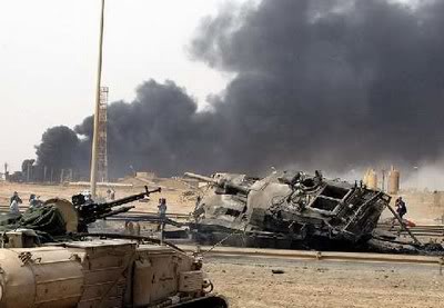 Behind The Screens: Destroyed U.S tanks in Iraq 2003-2011