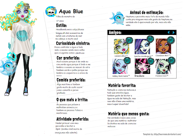 Bem-Vindas a Monster High: Perfil Aqua