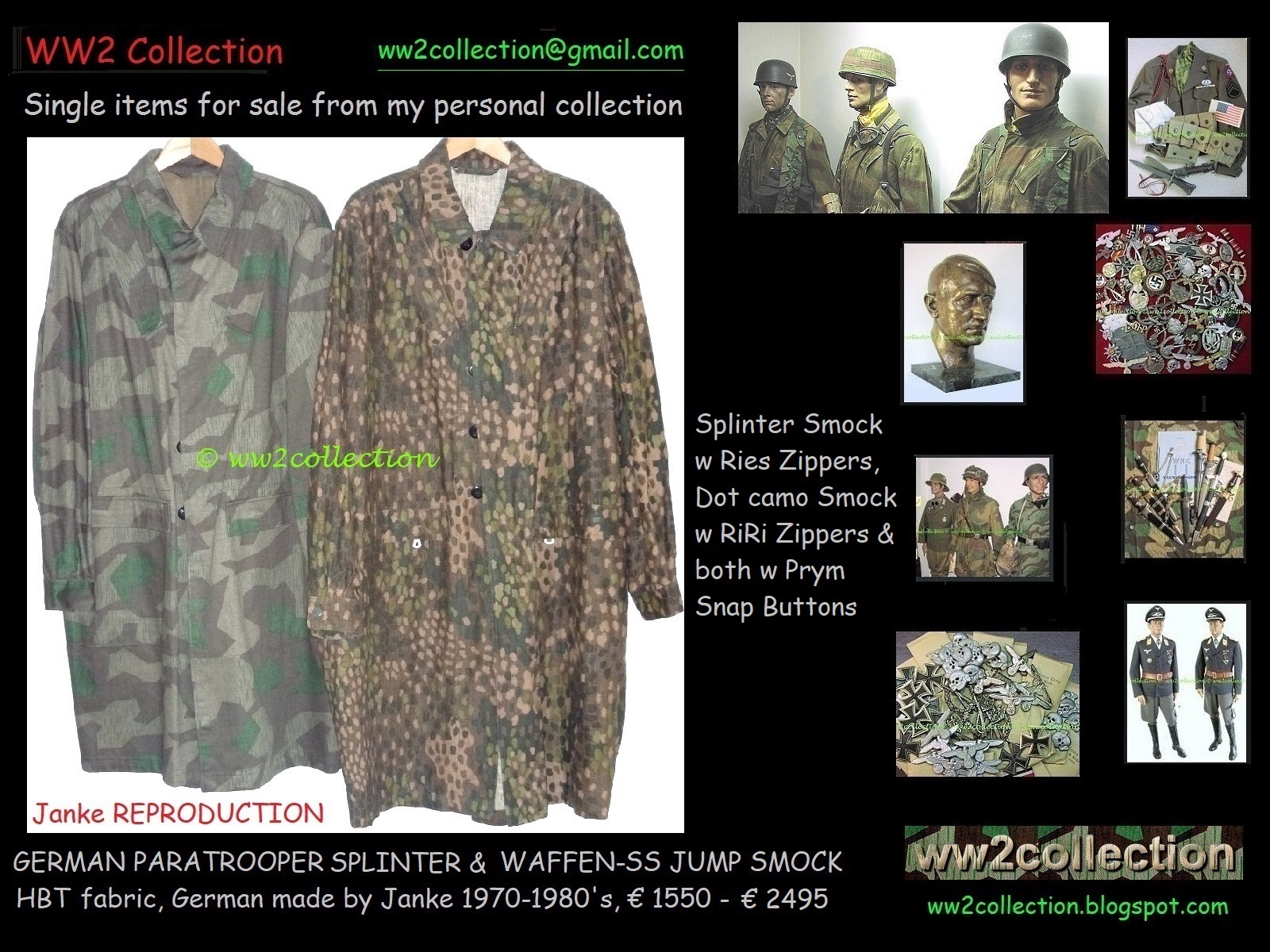 WW2 Collection Price List of my Private Collection Liquidation: German ...