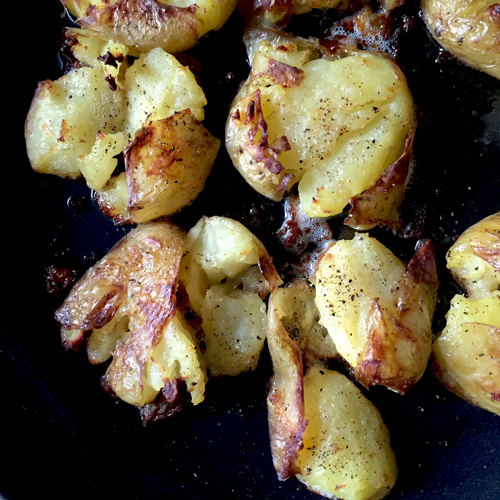 Food Pusher: Potatoes: Boiled, Smashed, and Roasted