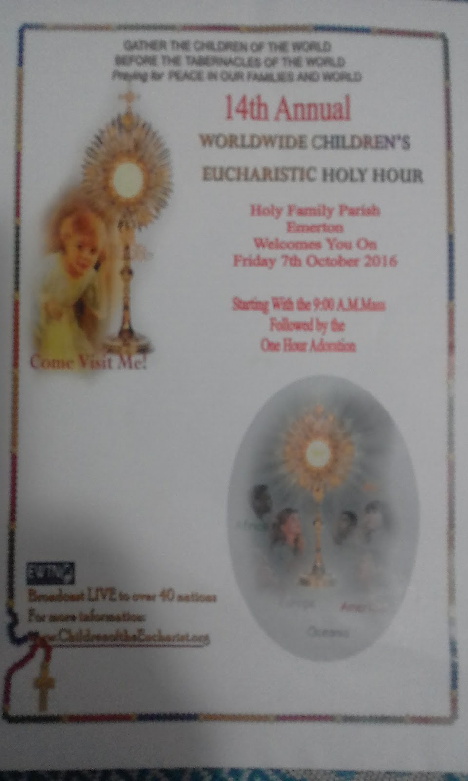 Why I Love Mount Druitt!: 14th Worldwide Children's Eucharistic Holy ...