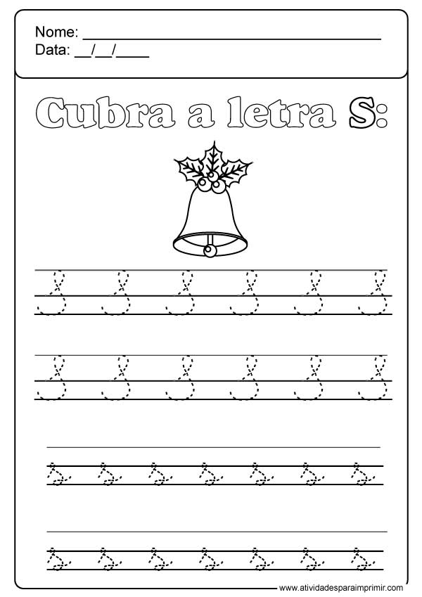 Alfabeto Cursivo Pontilhado