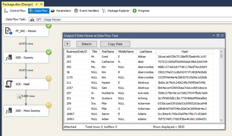 Microsoft Sql Server Integration Services Calculating Hash Values In Ssis