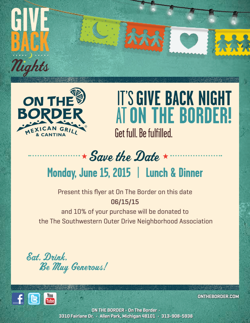 SODA Dearborn : Give Back Night @ OTB