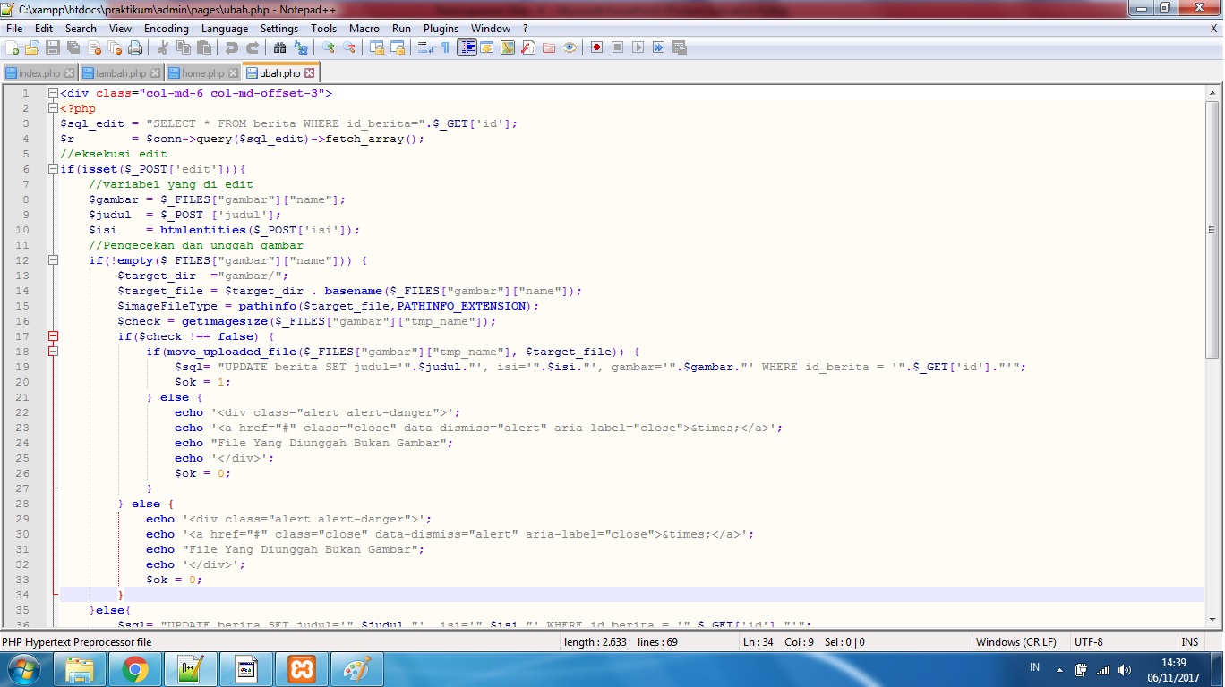 Membuat Tutorial CRUD bagian Update | Wahyu Membuat Tutorial CRUD bagian Update | Wahyu