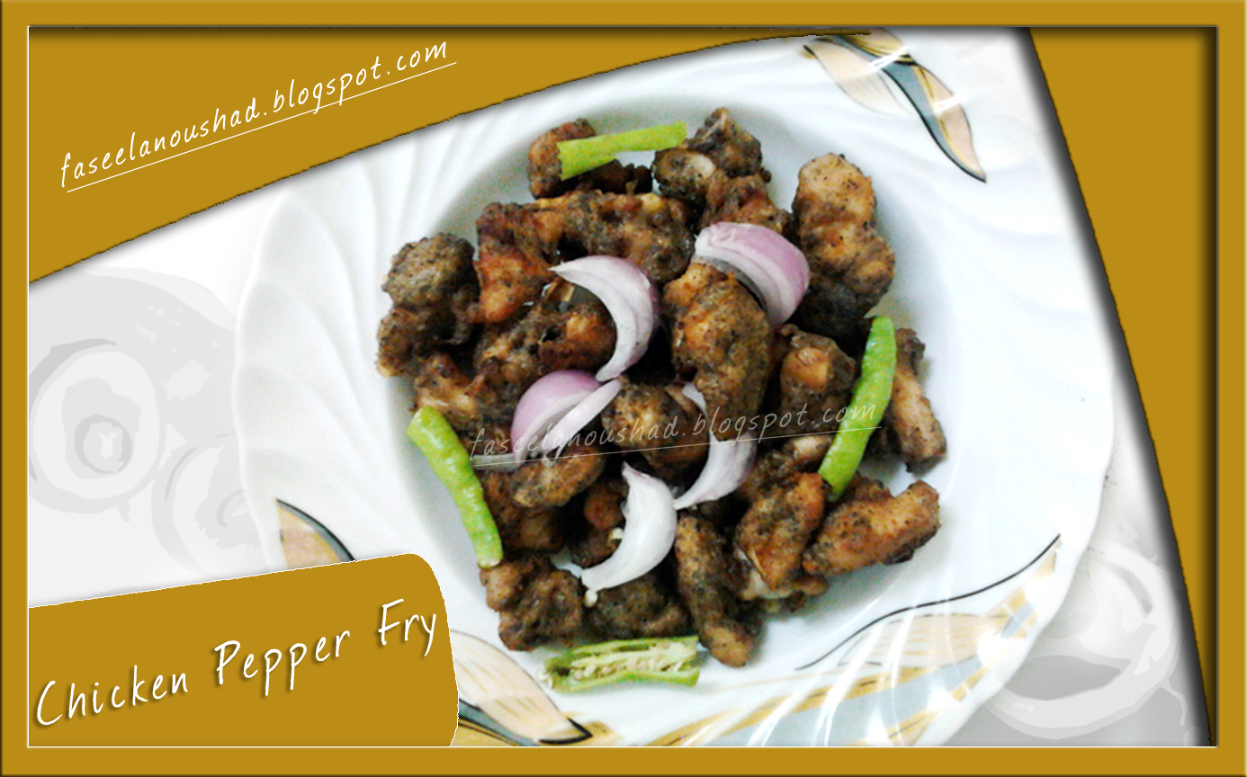 GOOD FOOD ENDS WITH GOOD TALK: Chicken Pepper Fry