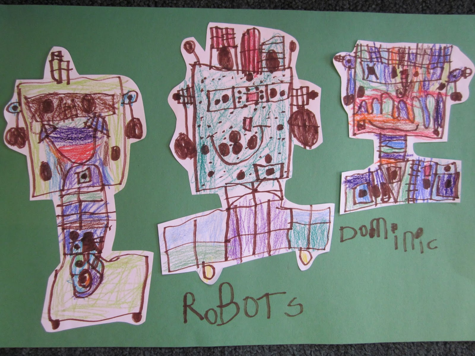 Inspired Montessori, Reggio Loose Parts, and Children's Art : Robot Faces