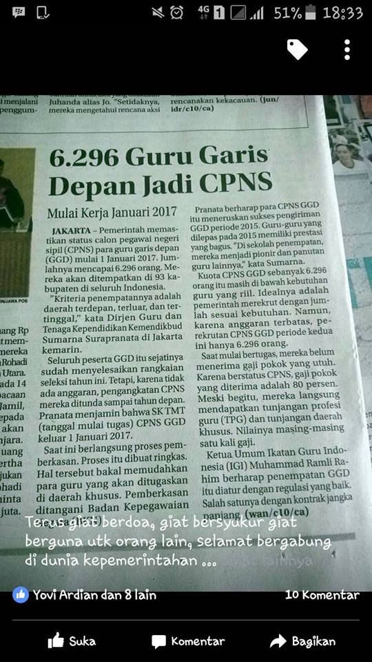 GGD Di Koran Hari Ini