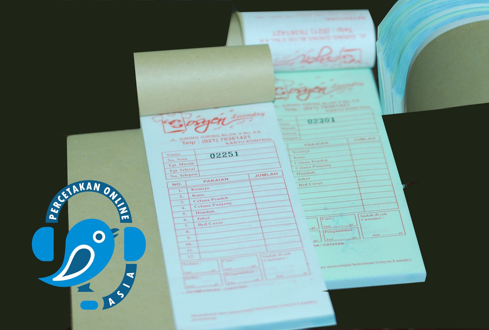 Contoh desain nota Goysen | Cetak Nota Jakarta