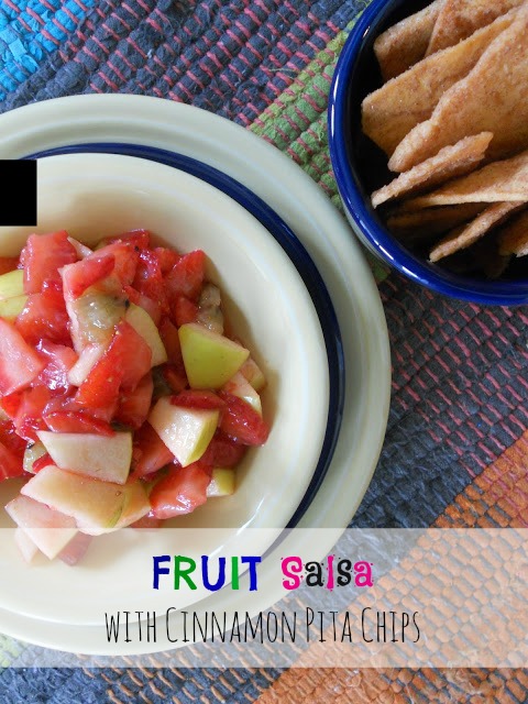 Fruit Salsa with Cinnamon Pita Chips | Ally's Sweet & Savory Eats