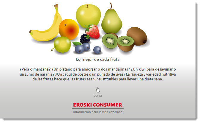 Avibert: Lo Mejor de cada Fruta Infografía Alimentación Consumer Eroski