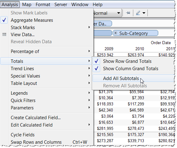 Diksha Sea: [TABLEAU] Computing Totals