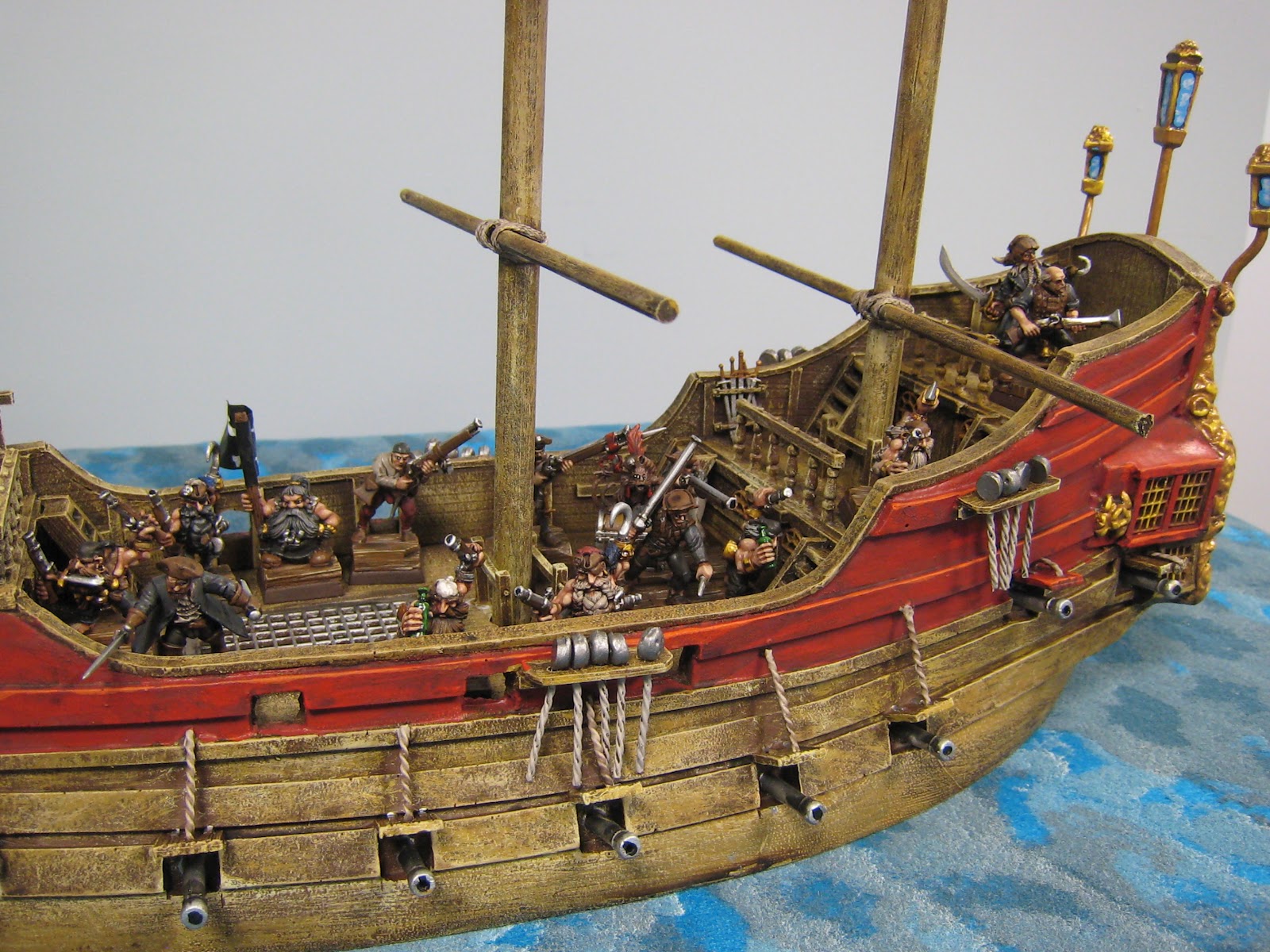Brian Carlson Miniatures: Pirate Ships Done! Argh Adepticon!