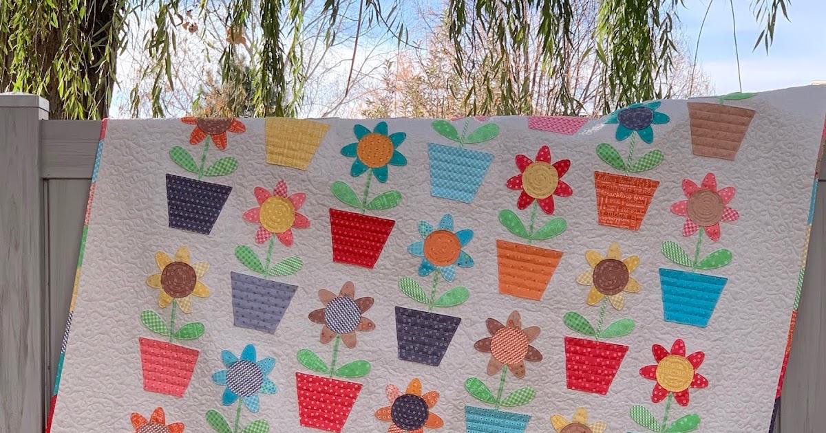 Bee In My Bonnet: Fall Flower Pots Quilt Tutorial!!