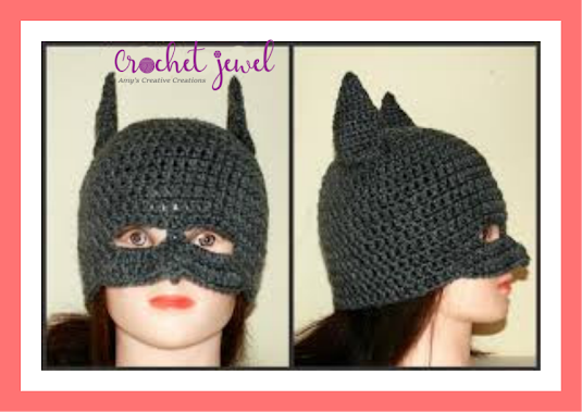 Amy's Crochet Creative Creations: Crochet Batman Hat Tutorial