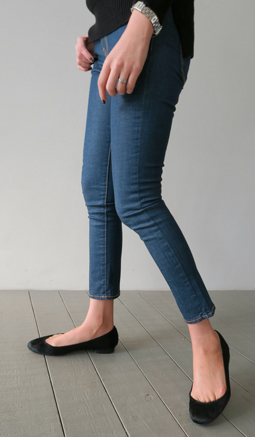 [LittleBlack] Double Snap-On Button Skinny Jeans | KSTYLICK - Latest ...