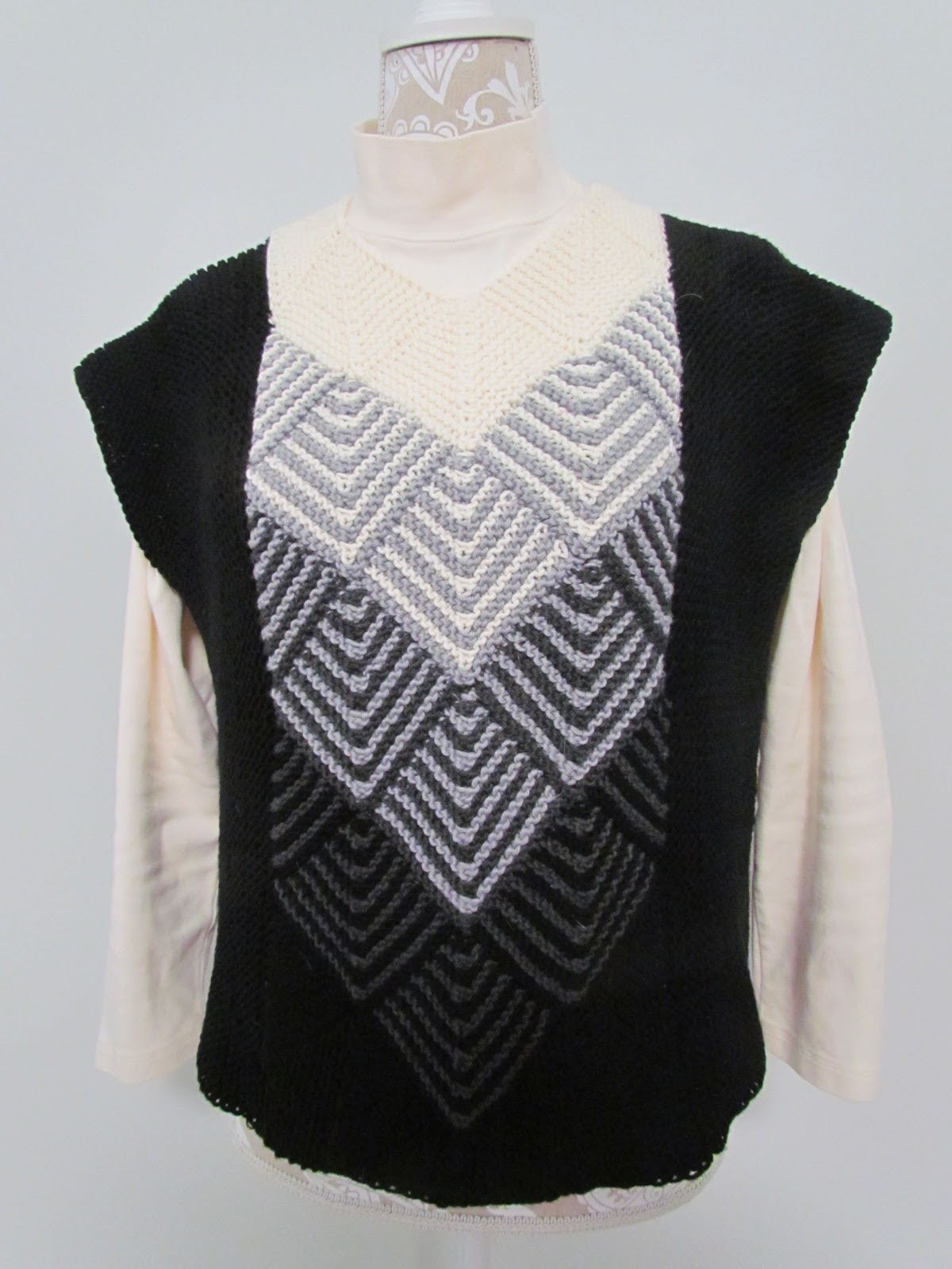 Melody Johnson: Diamond Panel Pullover Vest