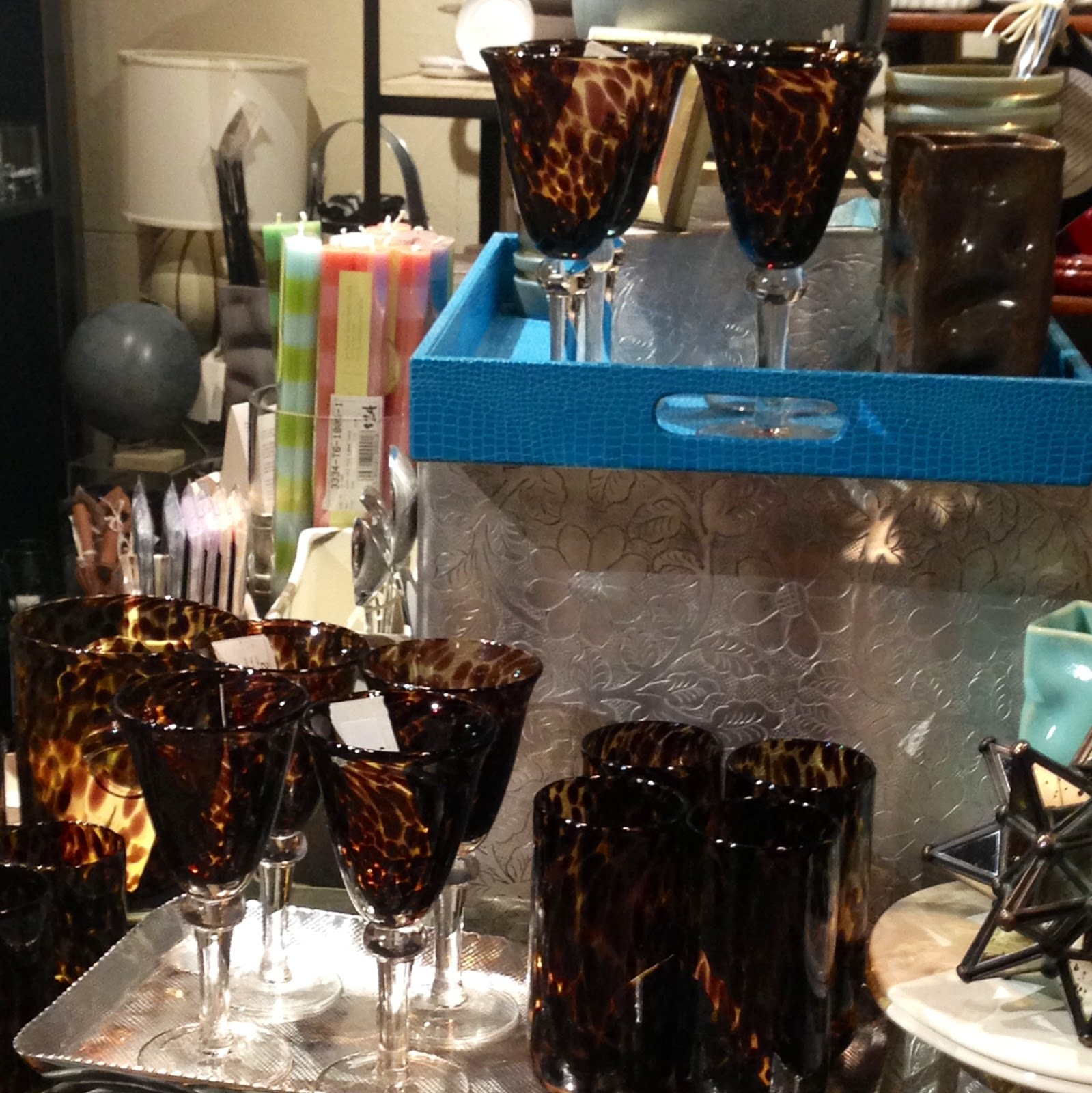 A Touch of Southern Grace : Tortoiseshell Glassware