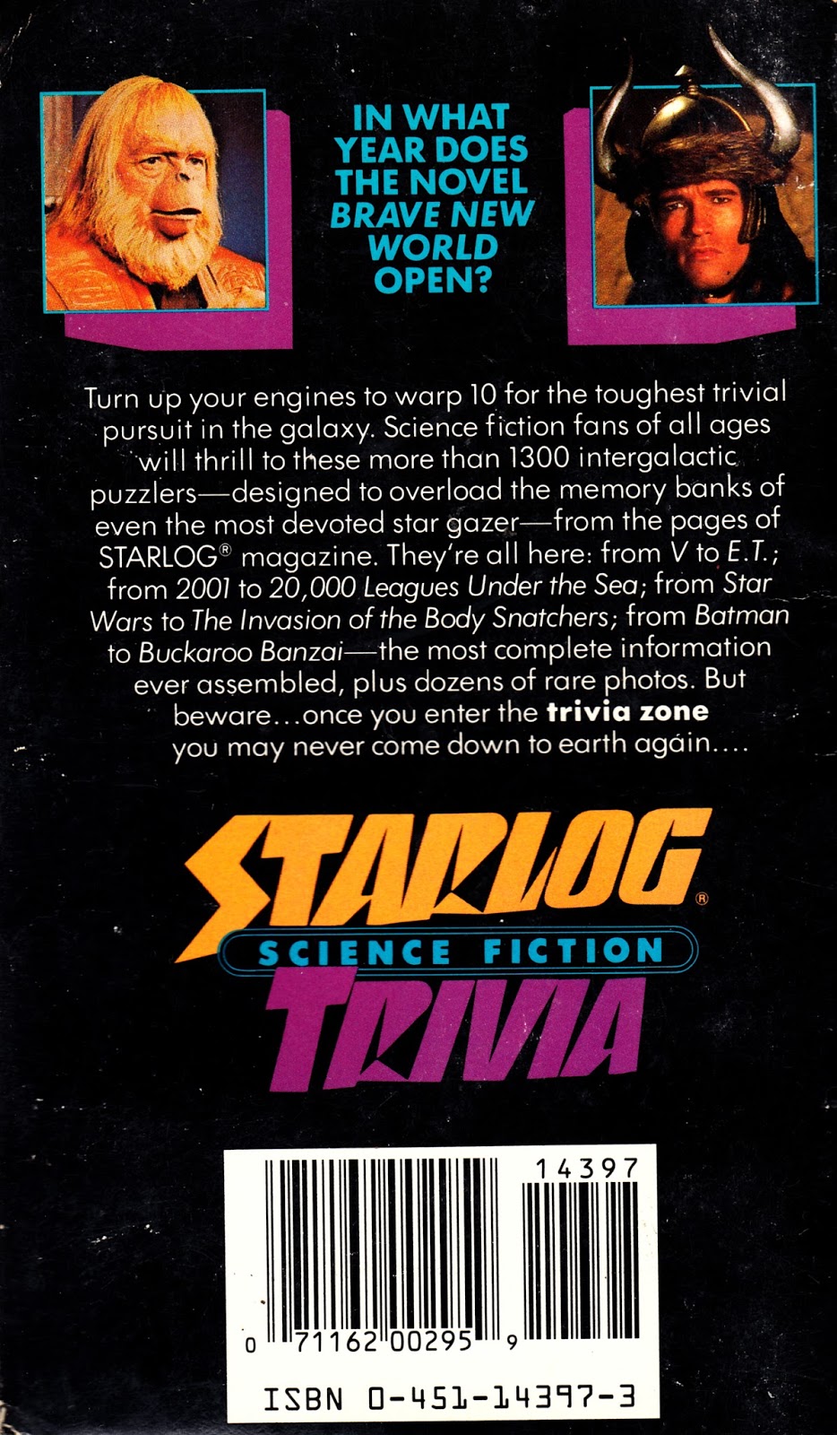STARLOGGED - GEEK MEDIA AGAIN: 1986: STARLOG SCIENCE FICTION TRIVIA BOOK