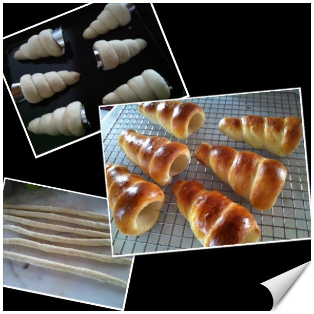 My Baking Journal: Cocoa Custard Horns