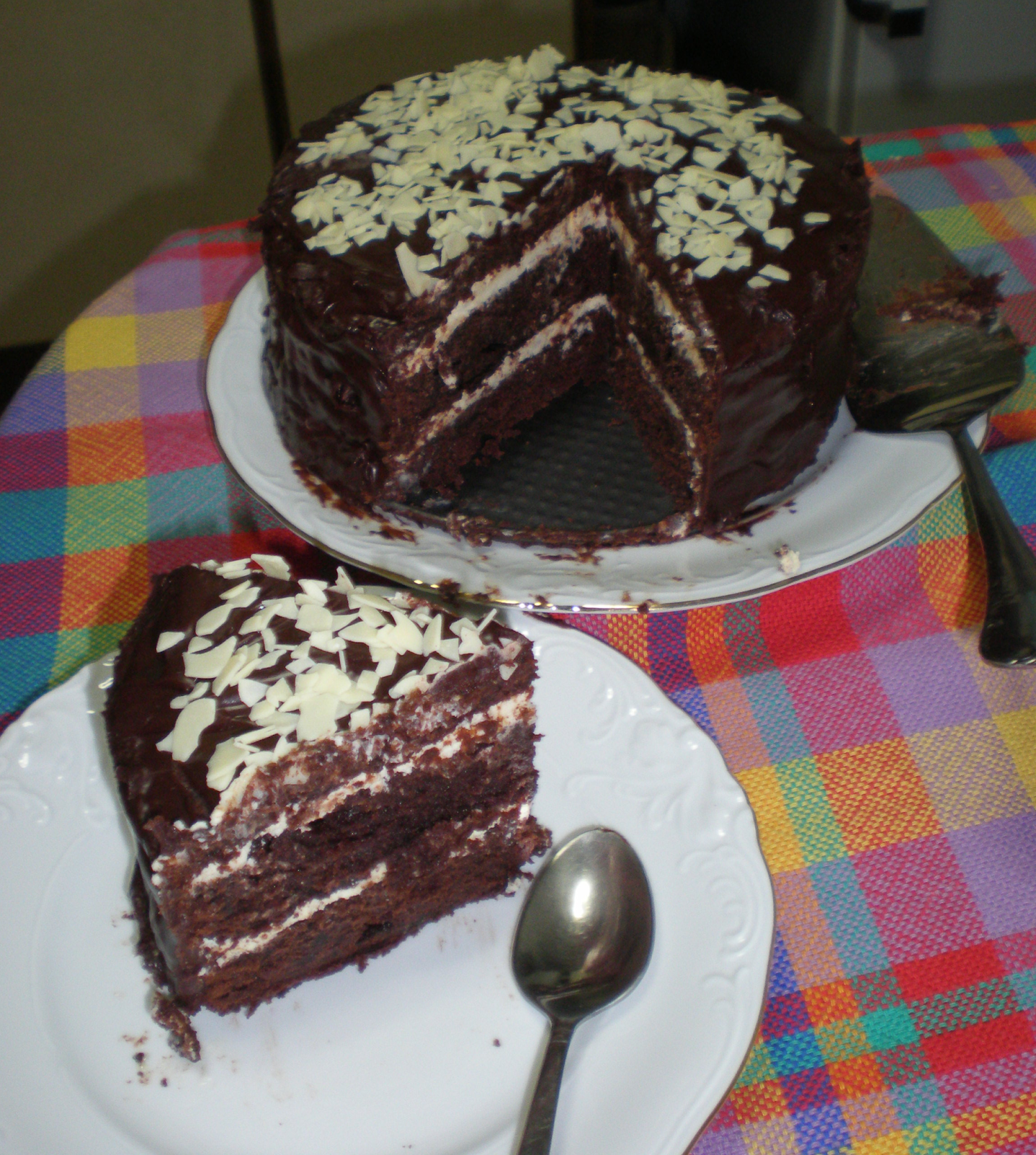 Jissy Cocinitas: Layer Cake de Chocolate blanco y negro (Mi primera ...