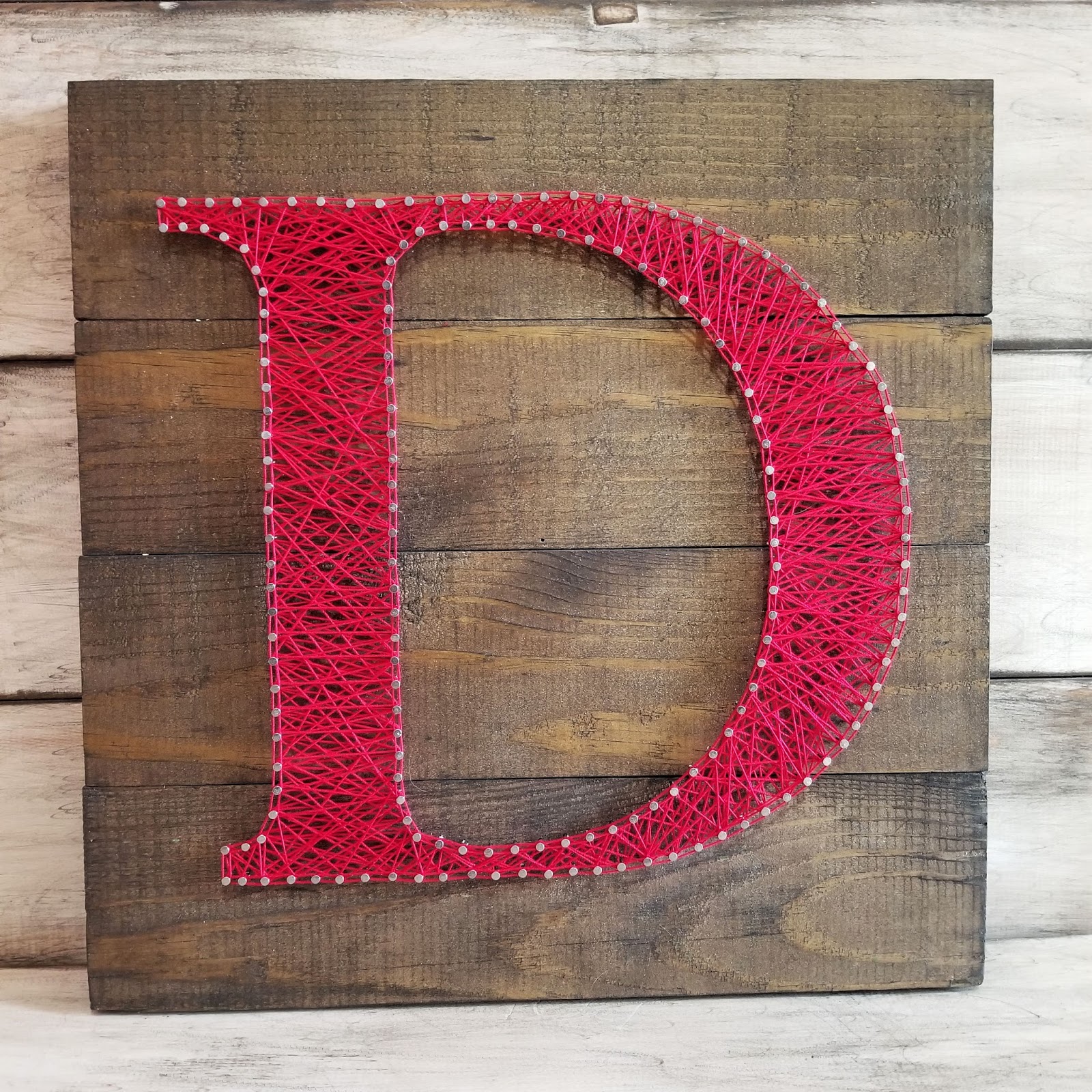 DIY Monogram String Art Part 2