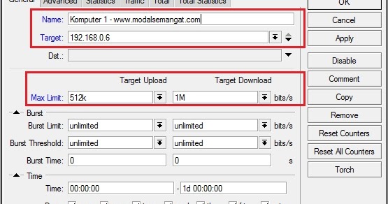 Manajemen Bandwidth Hotspot Mikrotik | Noviwidyanti