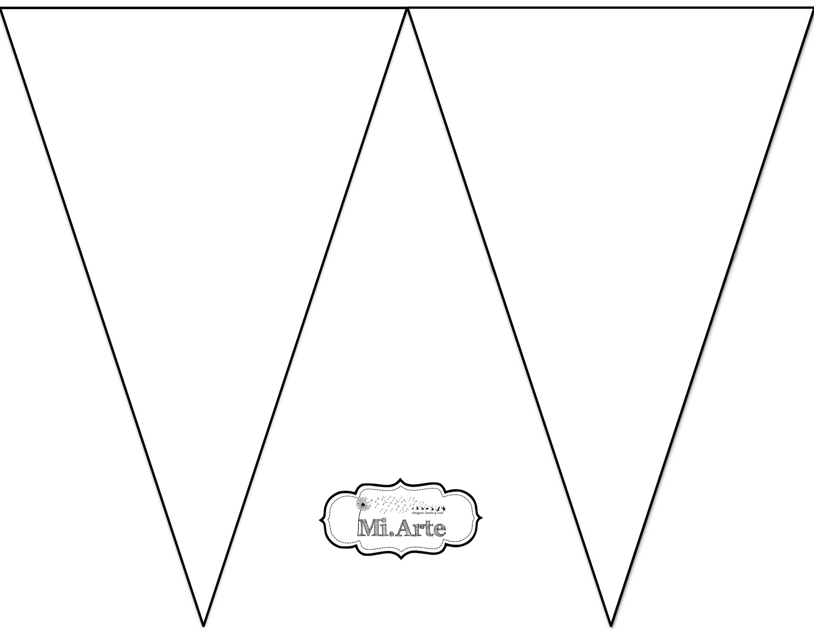 Plantillas De Banderines Para Imprimir Pin De Adriana Romila En ...