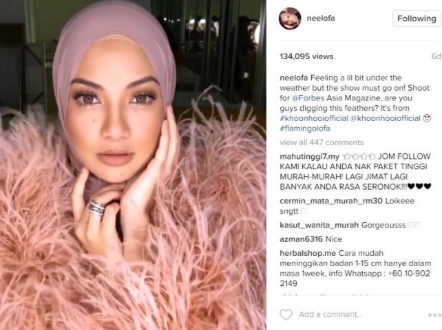 Peminat Kagum Neelofa Bakal Muncul Di dalam Majalah Forbes