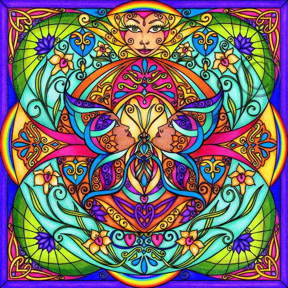 Mandalas de hadas para colorear - Imagui