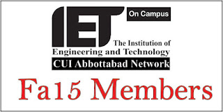 FA15 Members Data - IET OnCampus CUI Abbottabad Network