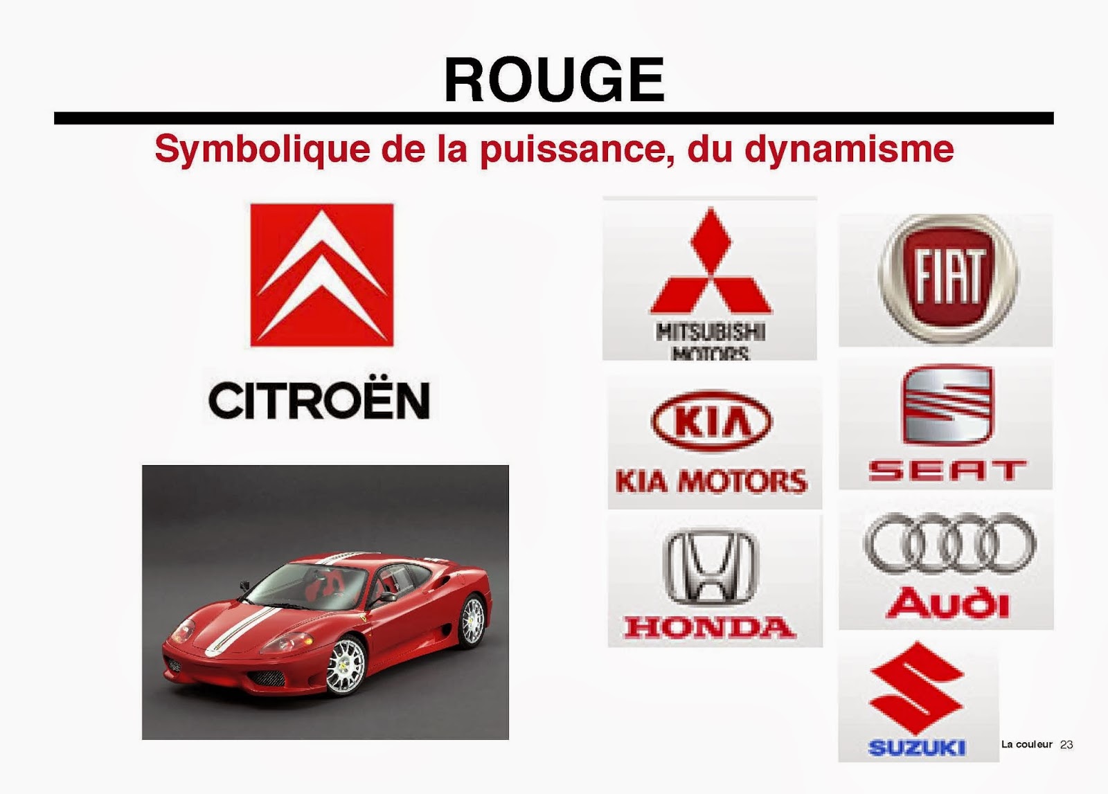 Cours d' ARTS APPLIQUES: COURS N°19 : ROUGE // Symbolique de la couleur